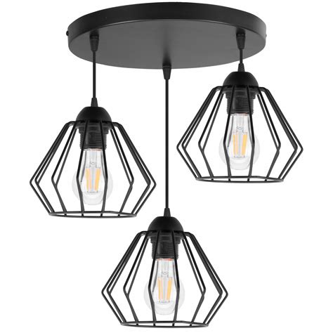 LAMPA SUFITOWA LOFT INDUSTRIALNA NOWOCZESNA LOFT EDISON 1502 3 OW