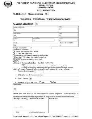 Preenchível Disponível REQUERIMENTO ALTERA O Neste s termo s