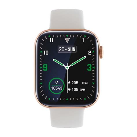 Tekday Montre Connect E Femme Acier Dor Rose Silicone Blanc