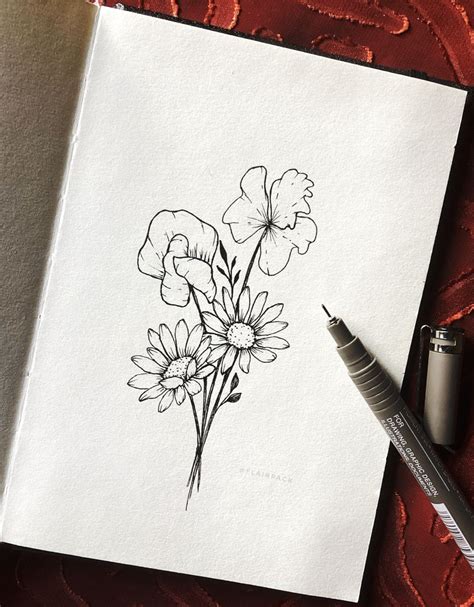 April Daisy Flower Tattoo Sweetpea Flower Tattoo Daisy Flower Tattoos