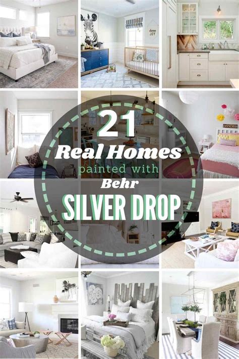All About Behr Silver Drop Real Homes That Use It Behr Silver