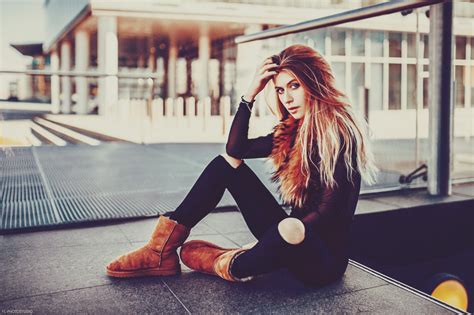 Wallpaper Face Women Redhead Model Portrait Long Hair Red