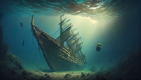 Underwater Shipwreck Wallpaper