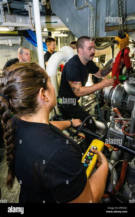 Royal Canadian Navy Engineering Personnel Onboard Hmcs Margaret Brooke