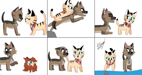 230844 Safe Artist Denisseguadiana Pixie Pixie And Brutus