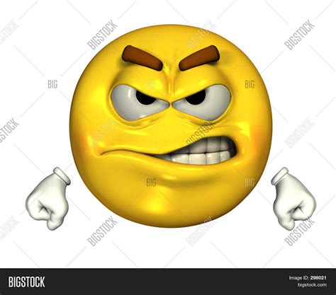 Angry Emoticon Image Photo Free Trial Bigstock