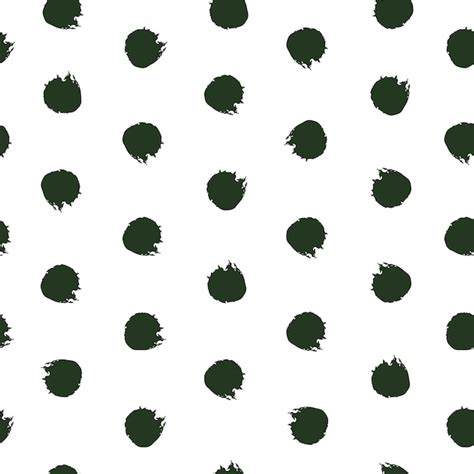 Premium Vector Hand Drawn Ink Polka Dot Seamless Pattern