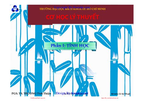 PDF Cơ Lý Thuyết Đh Bách Khoa Hcm Pgs Ts Trương Tích Thiện