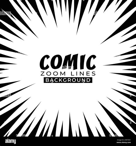 Sfondo di linee radiali per fumetti Zoom fumetto velocità sfondo