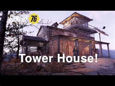 Immersive Watchtower Build Using NEW Atom Shop Items Fallout 76 CAMP