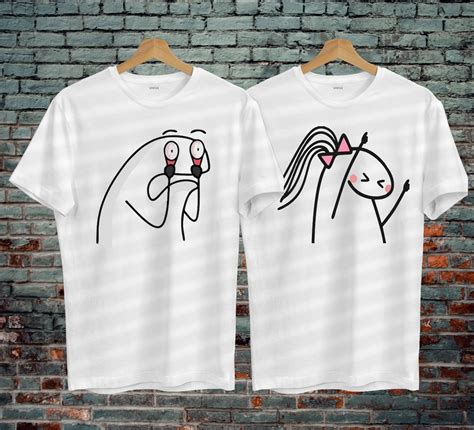 Playeras Pareja Flork Meme Camisetas Personalizadas Para Etsy
