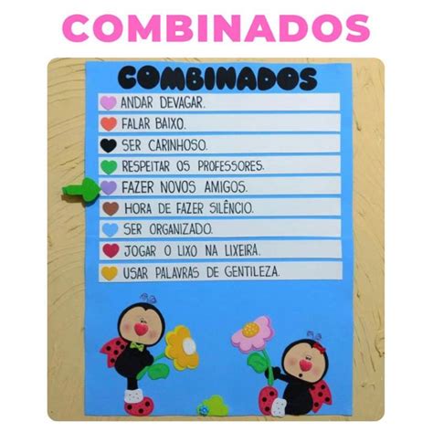 Combinados Educação Infantil para imprimir em PDF Artesanato Passo a