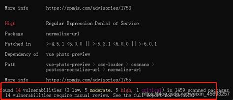 npm install 报错 run npm audit fix to fix them or npm audit for