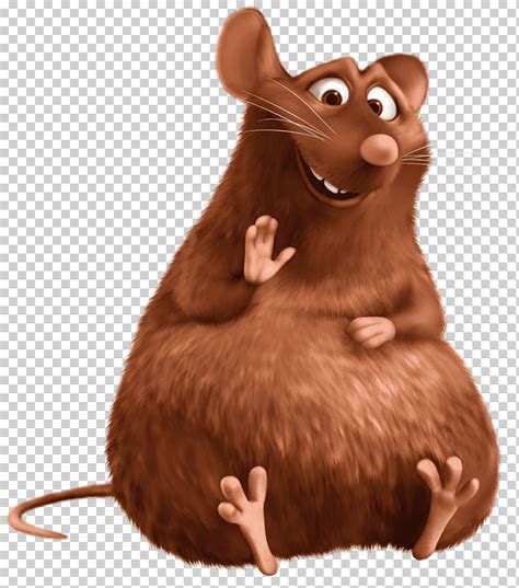 Ilustración de personaje de Ratatouille animación pixar de película de