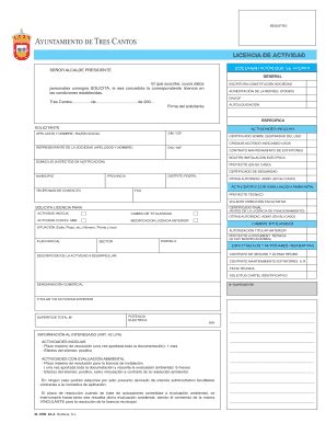 Completable En línea trescantos Solicitud Ayuntamiento de Tres Cantos