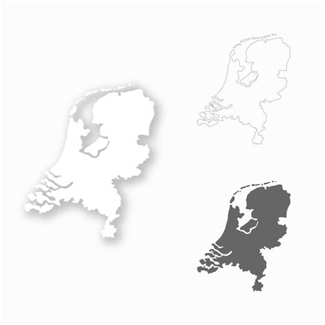 Conjunto de mapas de países bajos para un diseño fácil de editar