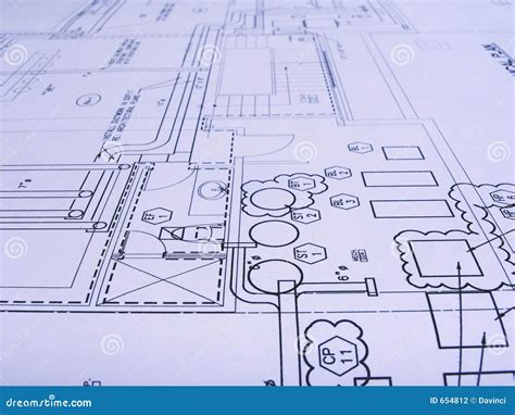 Engineering Plans Stock Photo Image Of Design House Dwelling