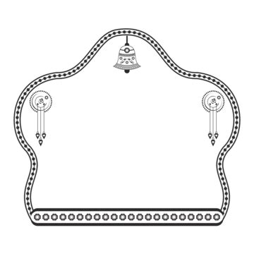 Decorative Border Vector Clipart Indian Wedding Black And White Border