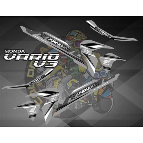 Honda Click V3 Strip Decals 15 Bikcol Decals Shopee Philippines