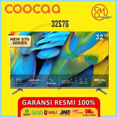 Promo COOCAA 32S7G Smart TV Android 32 Inch LED HD Digital DVB T2 WiFi