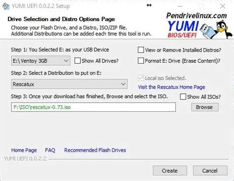 Créer une clé USB Bootable multi ISO avec YUMI Multiboot USB Creator