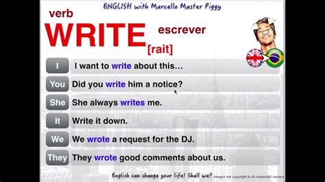 Verbo Write No Passado Revoeduca