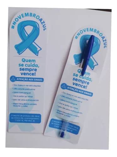 20 Cartão C Canetas Novembro Azul Lembrancinha Brinde Mimo MercadoLivre