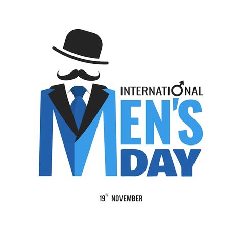 Dia Internacional Do Homem Vetor Premium