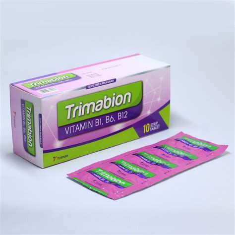 Jual TRIMABION Multi Vitamin B1 B6 B12 1 BOX Isi 100 Tablet Exp