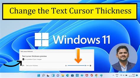 How To Change Text Cursor Thickness On Windows Youtube