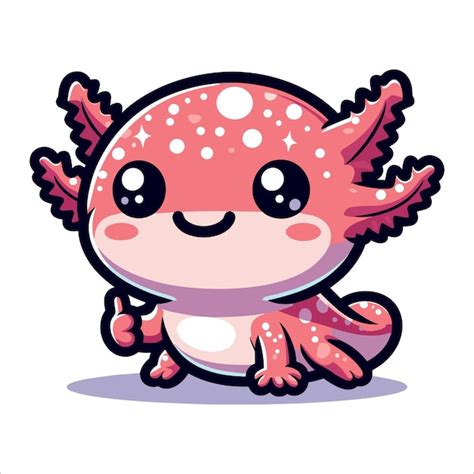 Premium Vector Axolotl Mascot Vector Illustration On White Background