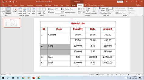 Shortcut Key To Merge Table Insert Rows In PowerPoint YouTube