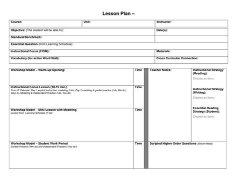 2023 Lesson Plan Templates The Definitive Guide Fotolip