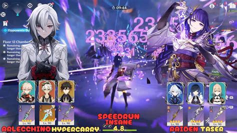 C Raiden Taser C Arlecchino Hypercarry New Spiral Abyss