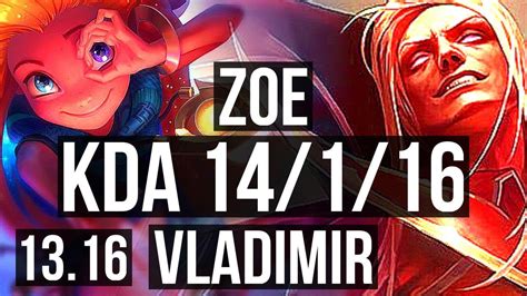 Zoe Vs Vladimir Mid M Mastery Games Godlike