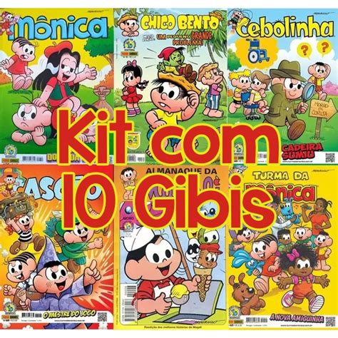 Kit 10 Gibis Turma Da Mônica Novos Sem Repetição Shopee Brasil