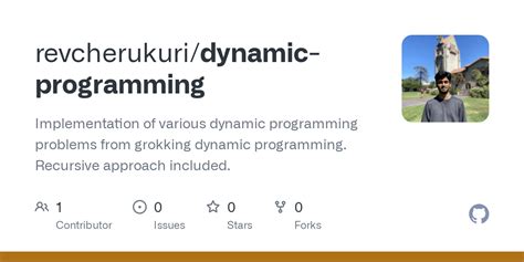 github revcherukuri dynamic programming implementation of various dynamic programming