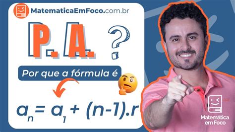 Progressão Aritmética dedução simples da fórmula do TERMO GERAL YouTube