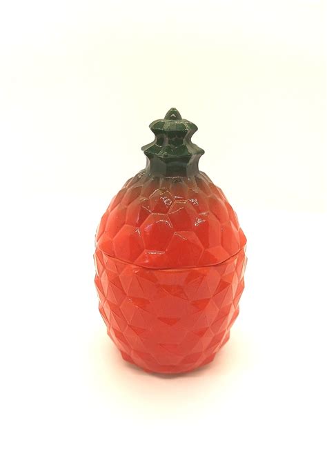 Vintage Hazel Atlas Kicks Cereal Promotional Pineapple Jam Jar Gift For