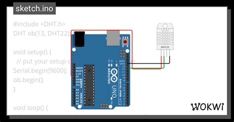 Interfacing Dht Sensor With Ardiuno Uno Wokwi Esp32 Stm32 Arduino Simulator