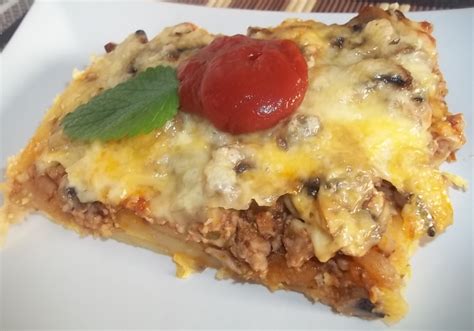 Zapiekanka ziemniaczana z mięsem i pieczarkami DoradcaSmaku pl