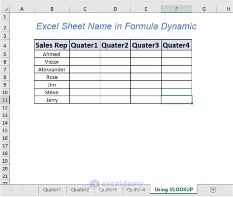 Excel Sheet Name In Formula Dynamic Approaches Exceldemy