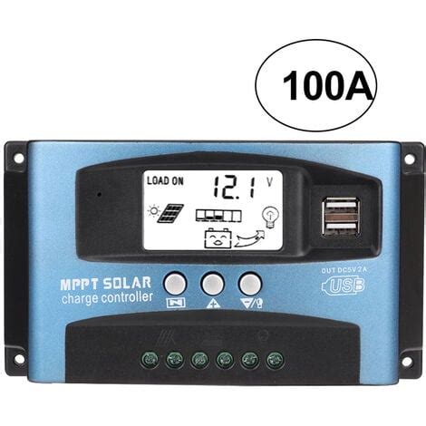 SJLERST Contrôleur de Charge Solaire MPPT 100A Régulateur de Batterie