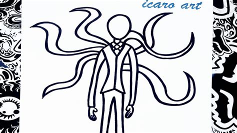 Como Dibujar A Slenderman How To Draw Slenderman YouTube
