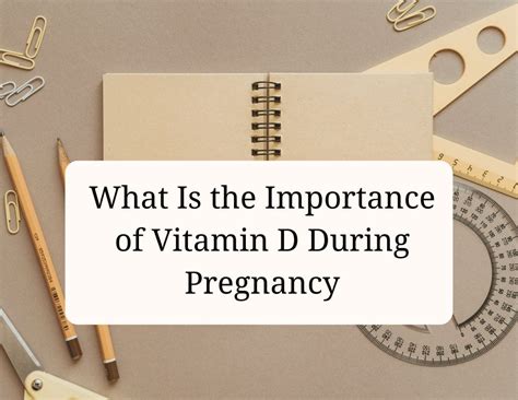 What Is The Importance Of Vitamin D During Pregnancy CraftyThinking