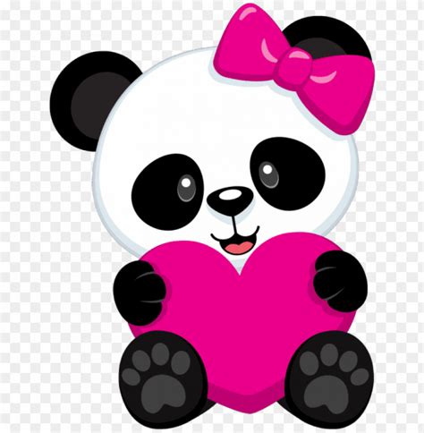 Cute Panda Png Clip Art Black And White Osos Pandas Animados PNG
