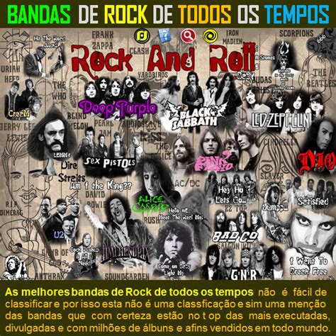 O Blog Do JF As Melhores Bandas De ROCK De Todos Os Tempos