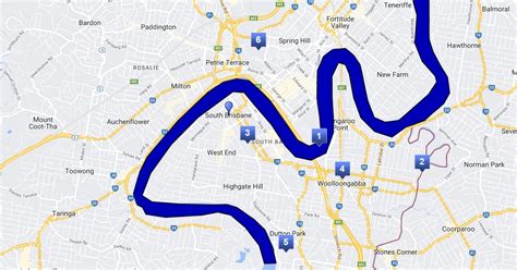 Map Of Aboriginal Structures In South Brisbane Scribble Maps