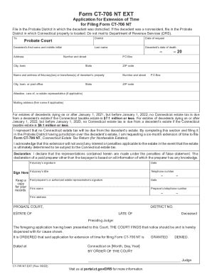 CT DRS CT 706 NT EXT 2022 2024 Fill And Sign Printable Template Online