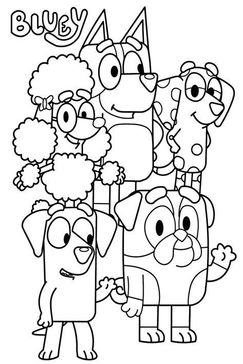 Dibujos Para Colorear De Bluey Gratis Dibujos Para Colorear Imprimir